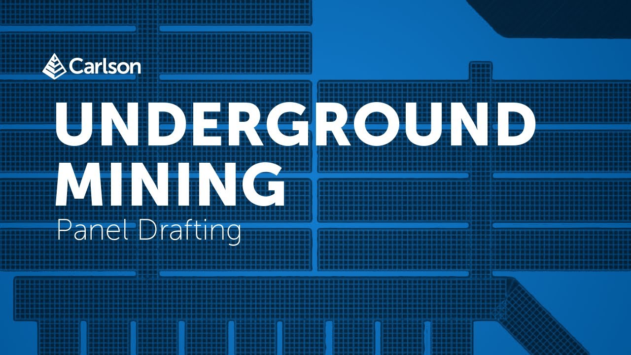 Carlson Underground Mining | Panel Drafting (Part 1/4) - YouTube