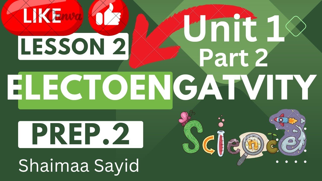 prep.2 | Science | unit 1 | lesson 2 | part 2 | electronegativity ...