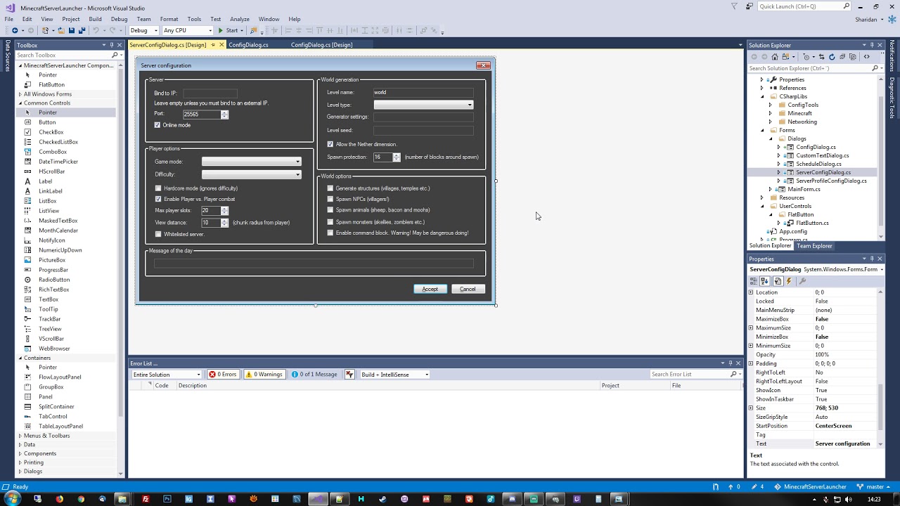 C# live tutorial: Creating a Minecraft server launcher (Part 38) - YouTube
