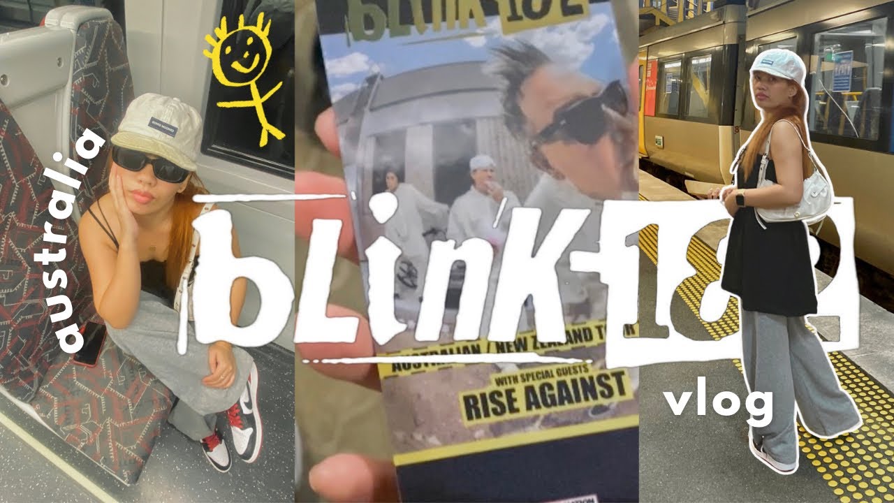 TRAVEL VLOG ☁︎ ⋆☽ | flying from cebu to australia, blink 182 concert, first vlog in au - YouTube