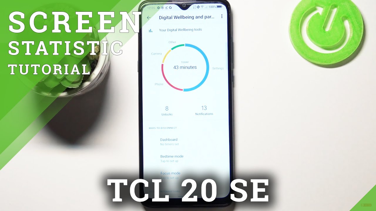 How to Check Total Screen Time in TCL 20 SE – Verify Display Time - YouTube