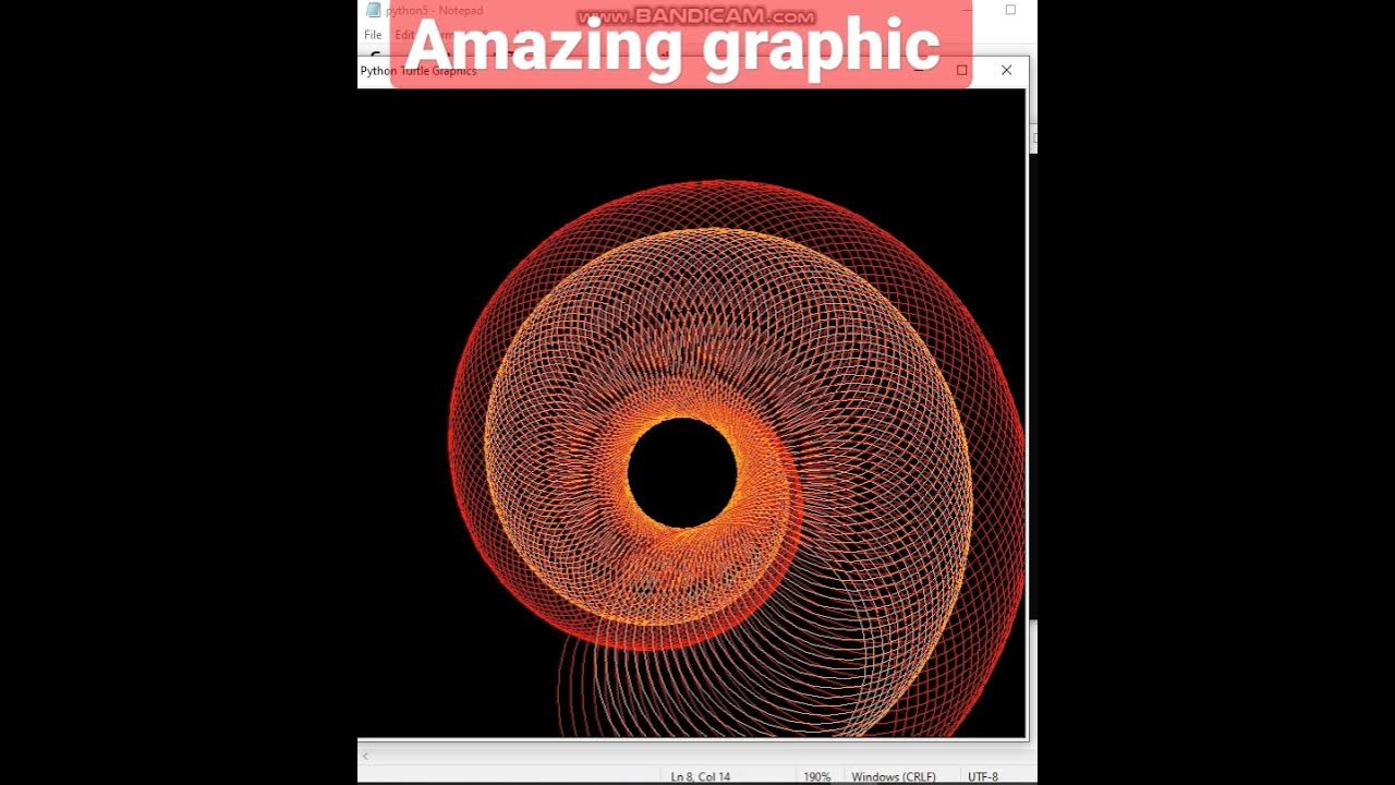 Amazing Graphic With Python Turtle ๐ Coding Python Pythonturtle Youtube