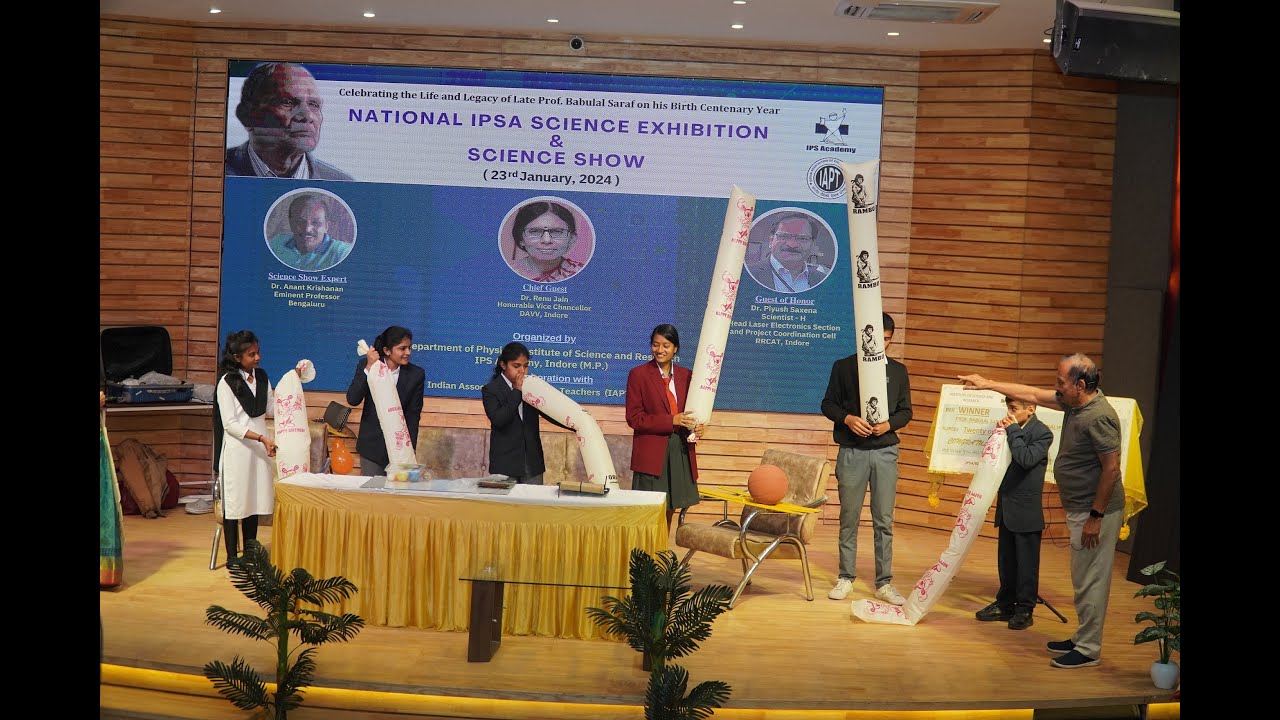 National IPSA Science Exhibition and Science Show organized by ISR - IPS Academy, Indore - YouTube