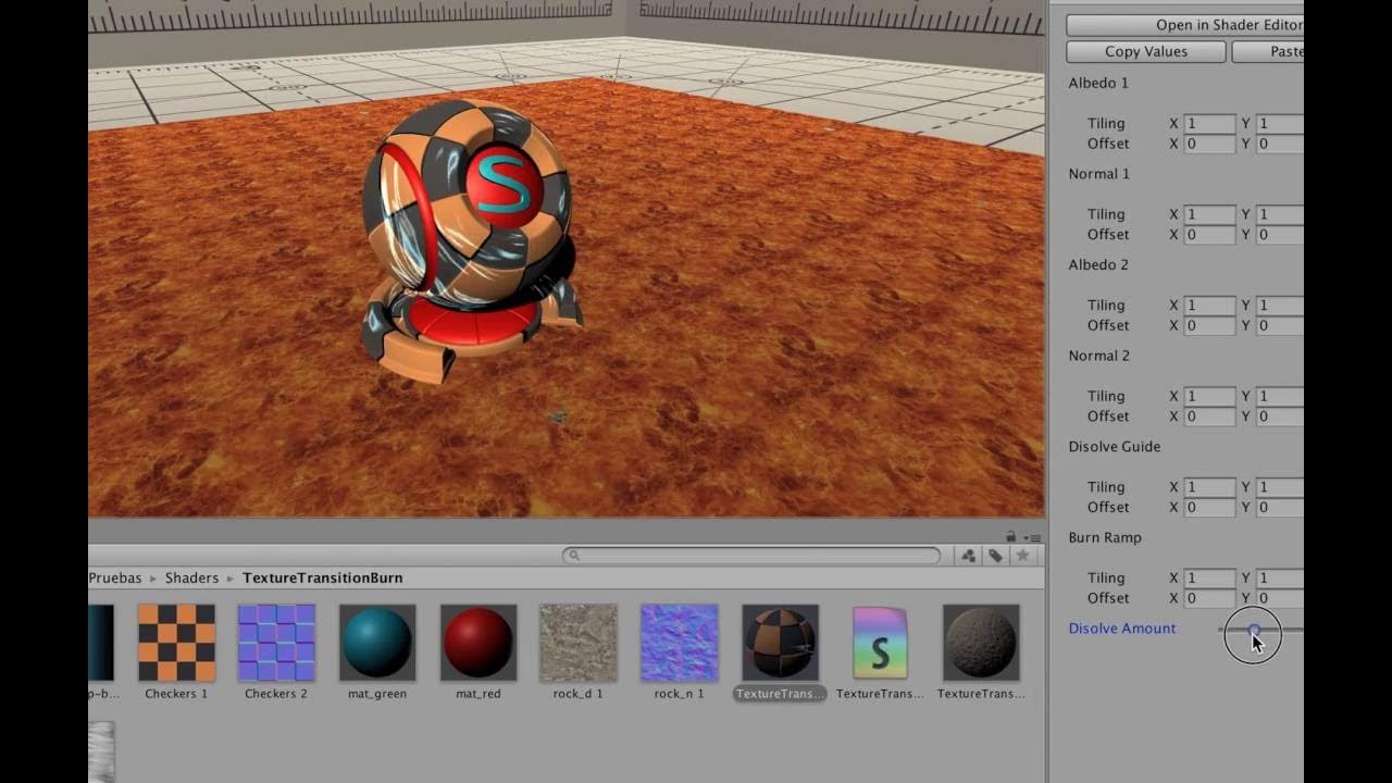 Shader: Shaped Texture Transition with Burn 2 - Unity3d + ASE - YouTube