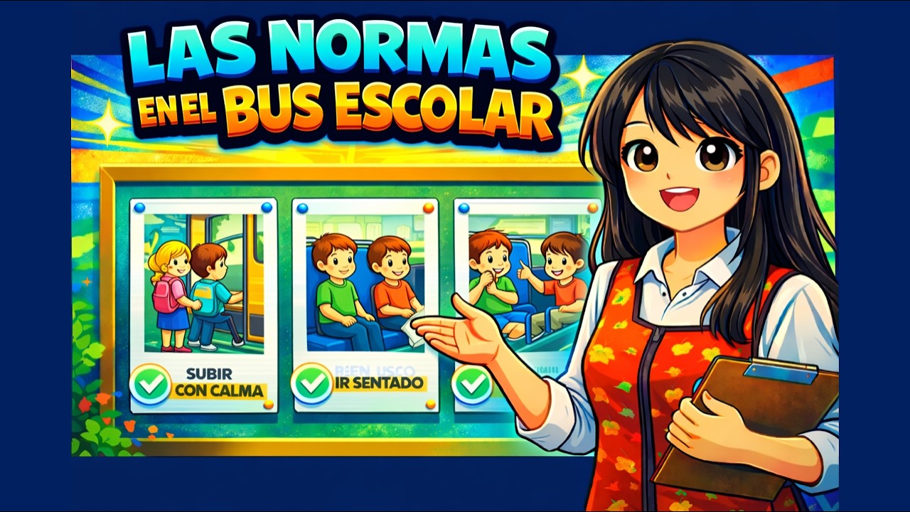 Las normas en el bus escolar 🧍‍♂️🧍‍♀️🚌 - YouTube