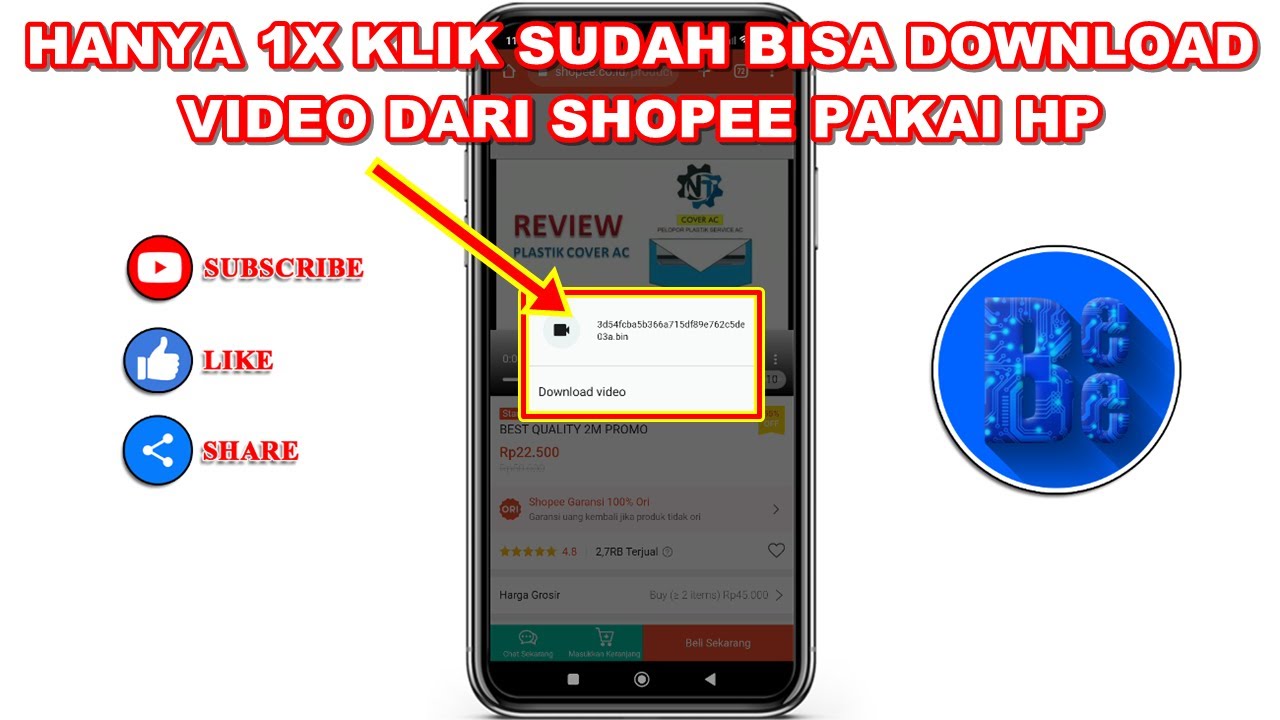 Cara Download Video Shopee Pakai HP Tanpa Menggunakan Aplikasi - YouTube