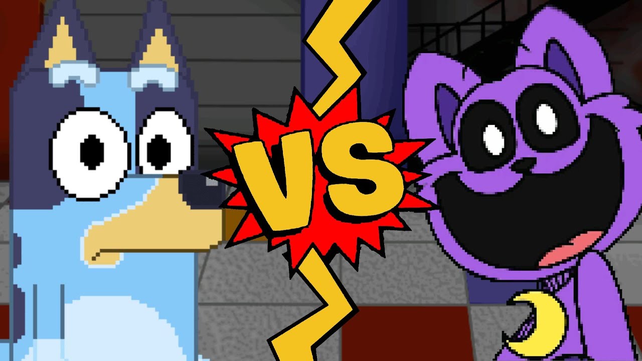 M.U.G.E.N. Battles | Bluey vs Catnap | Bluey vs Poppy Playtime - YouTube