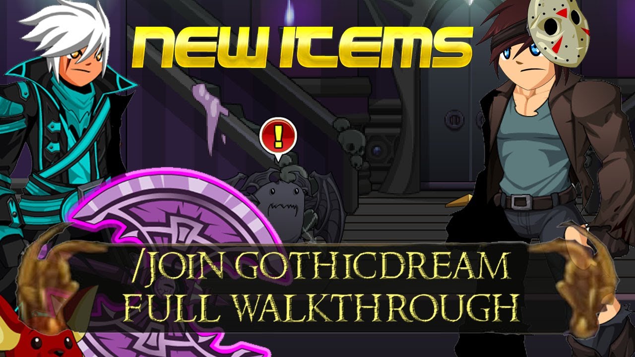 AQW /join GothicDream Full Walkthrough | All New Boss Drops + Nightmare ...