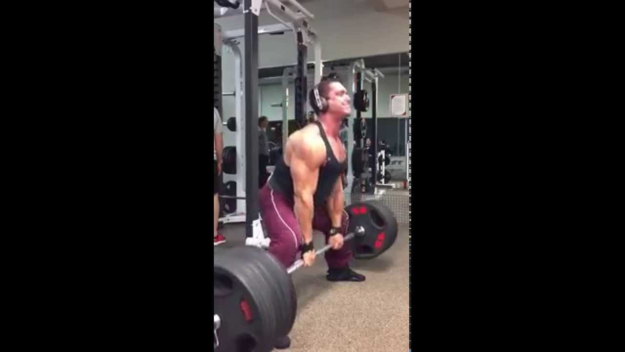 Greg Doucette IFBB PRO deadlift 6 plates for 10 reps 2 weeks ...