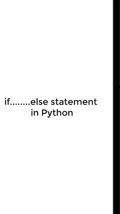 How To Implement Ifelse Statement In Python Pythonshot Python3 Shortvideo Shorts Coding 7020