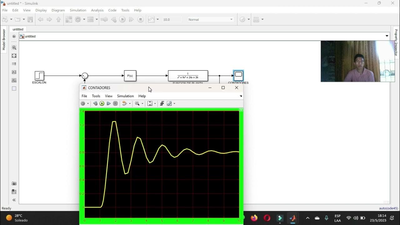 Simulacion de controladores (PI, PD Y PID) SIMULINK - YouTube