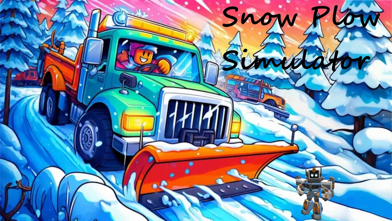 Cleaning the snow in Snow Plow Simulator - YouTube