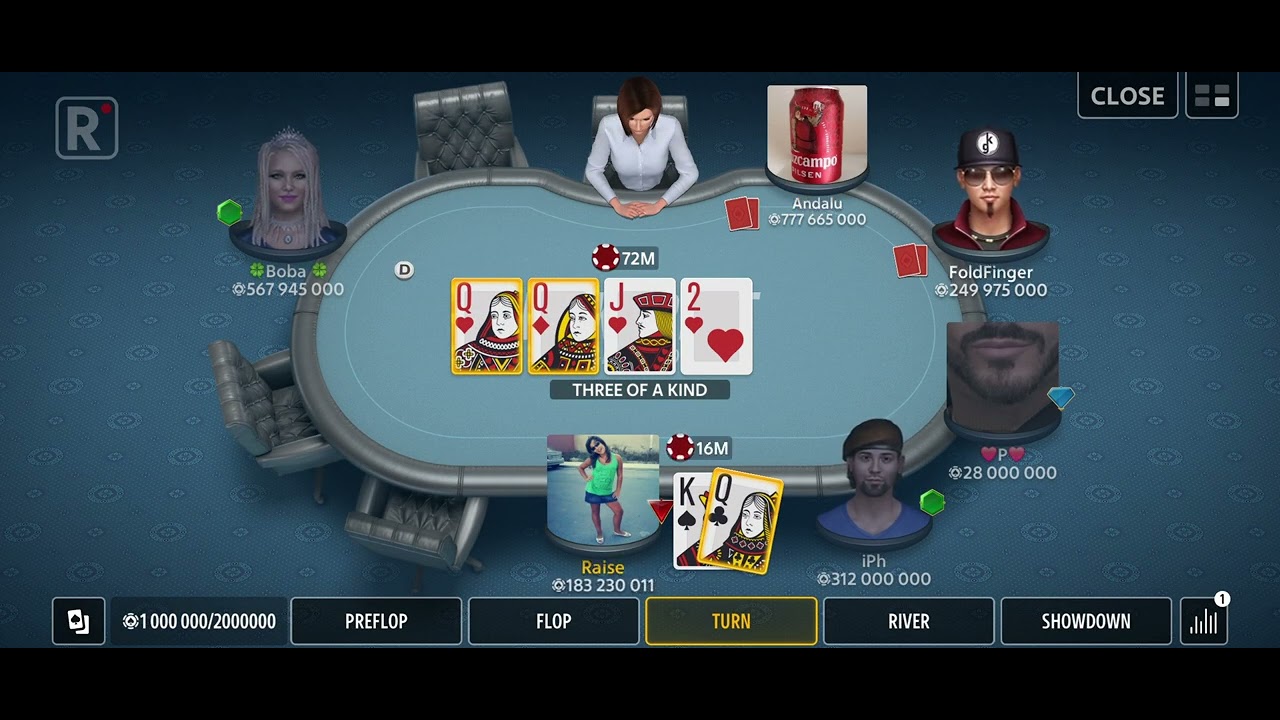 Playing Pokerist 🃏 like a Pro - Three Queen's Q♣️ Q♥️ Q♦️ - YouTube