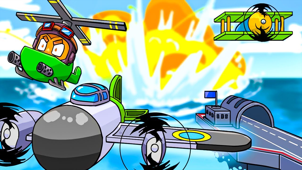 ONE OF EACH WEAPON Challenge to Defeat the Boss Airship in Bloons TD 6 ...