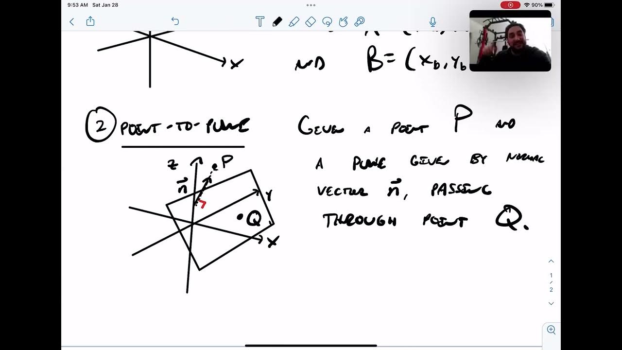 Distances between Points, Lines, and Planes in 3D - YouTube