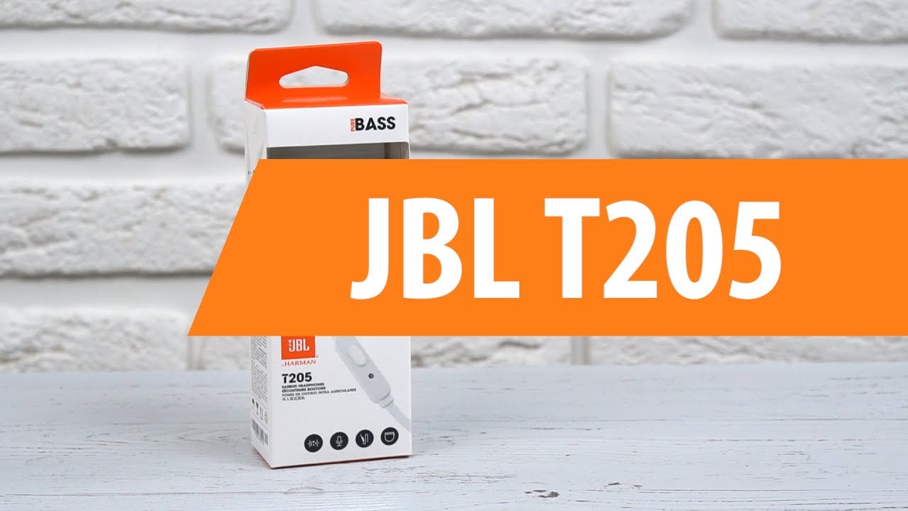 Распаковка JBL T205 / Unboxing JBL T205 - YouTube
