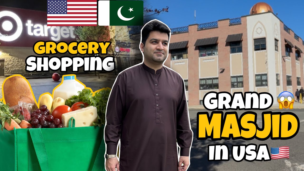 America me itni bhari Masjid😱 (MCMC)🕌 | Akele grocery krne gaya😭 ...
