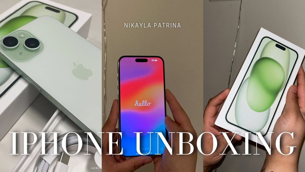 Unboxing the iPhone 15 Plus | Mint Green 📱 - YouTube