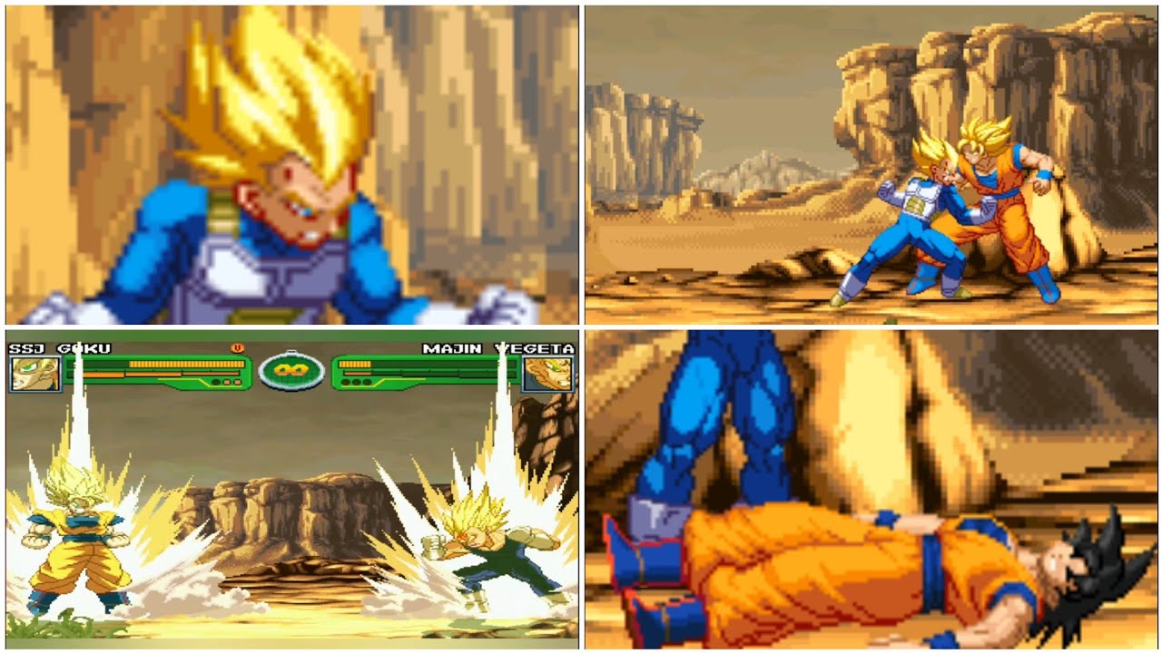 Hyper Dragon Ball Z Story Mode: Super Saiyan 2 Goku VS Majin Vegeta ...