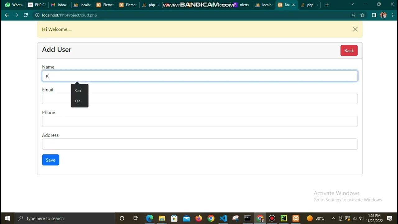 Php In Tamil Add User In Php Tamil Php And Mysql Tamil Php Create User Tamil Php Create