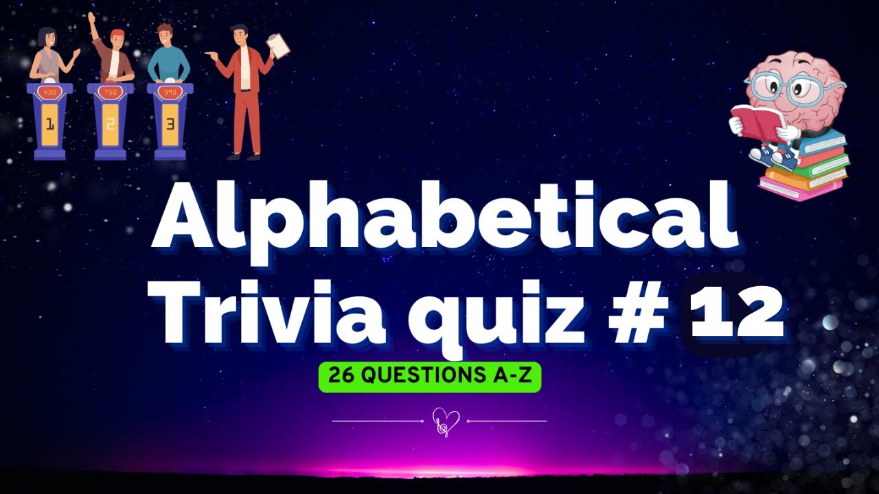 A to Z alphabetical game show - trivia pub quiz - YouTube