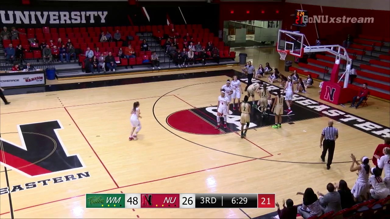 Northeastern Womens Basketball Vs William And Mary Feb 3 2017 Game