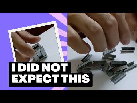 HOW TO MAKE A BOX WITH STAPLE PINS SMALL - YouTube