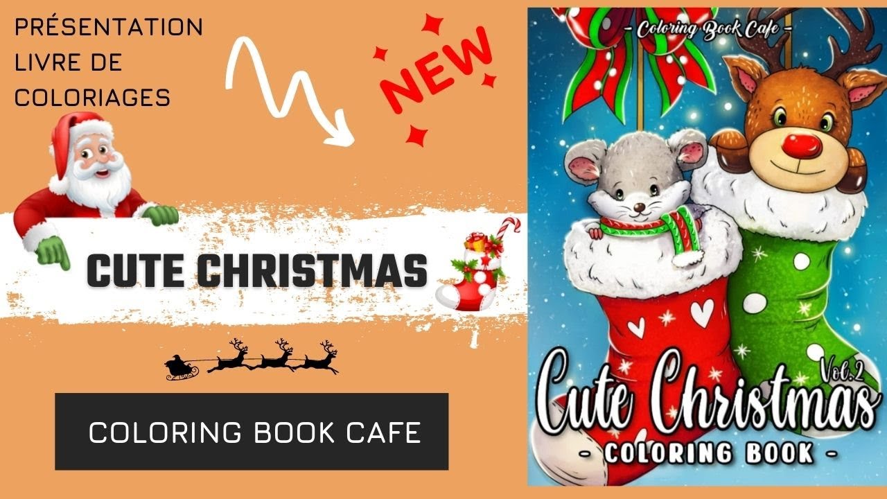 🎄Livre de coloriages de Noël (flip through) :🎄 CUTE CHRISTMAS DE ...