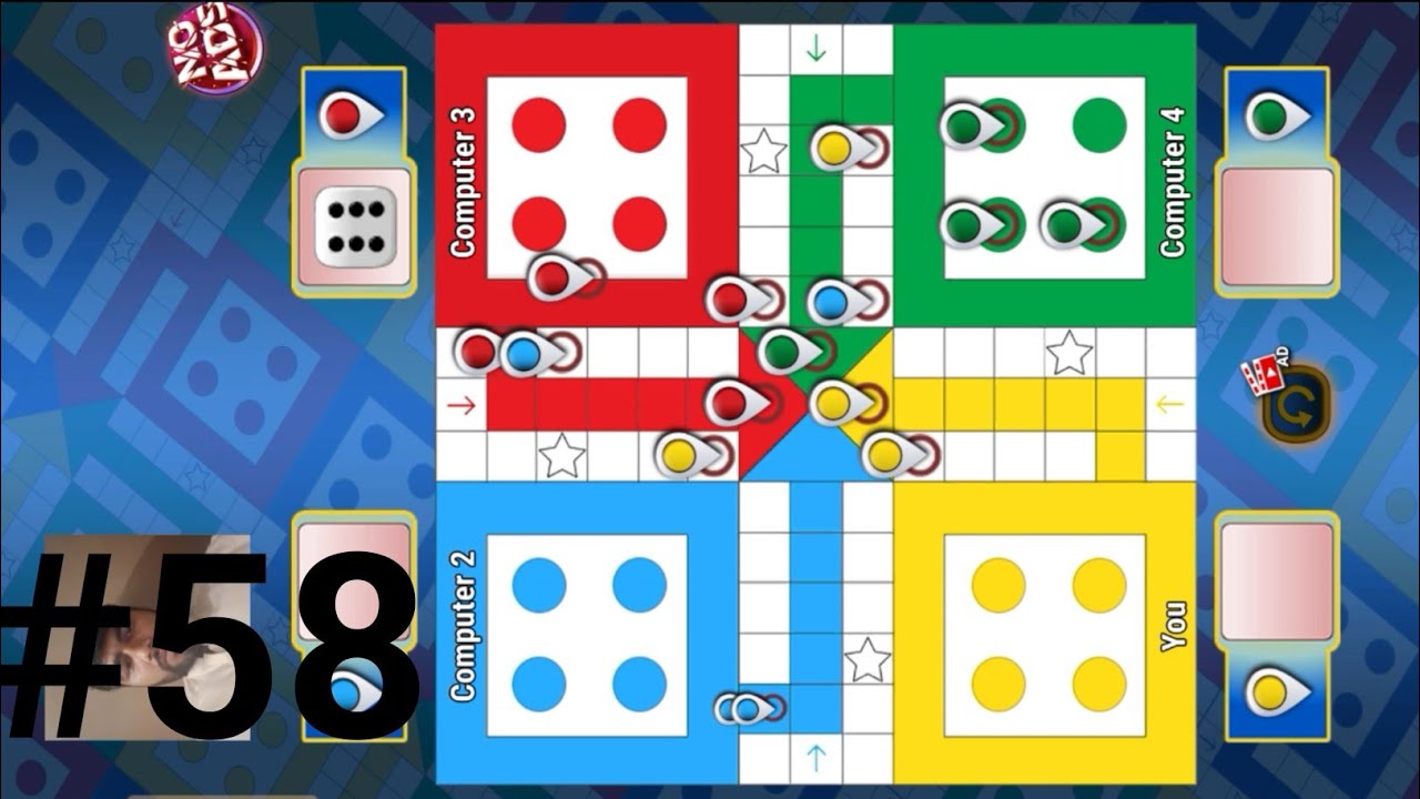 ludo king 4 players Mobile GamePlay | ludo king offline Game #58 - YouTube