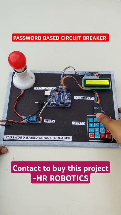 PASSWORD BASED CIRCUIT BREAKER|LINE MAN SAFETY PROJECT|ELECTRICAL ENGINEERING PROJECTS - YouTube