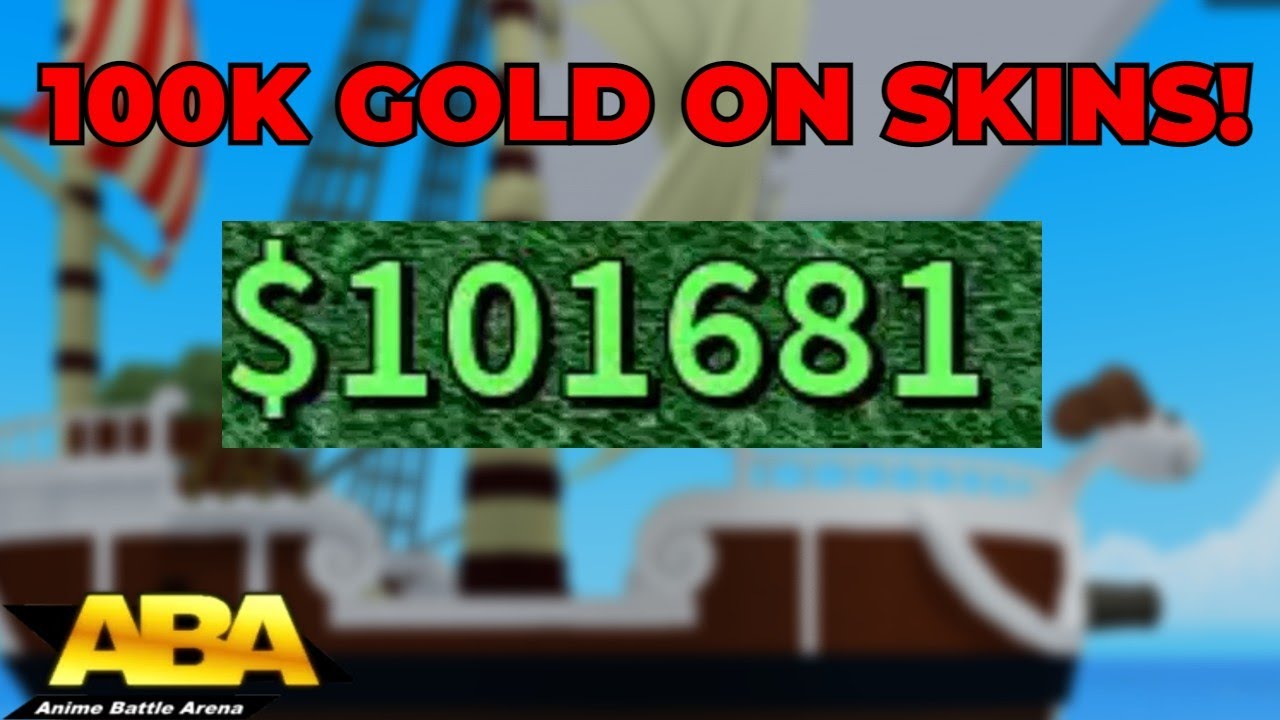 Spending 100k Gold On Skins In ABA - YouTube