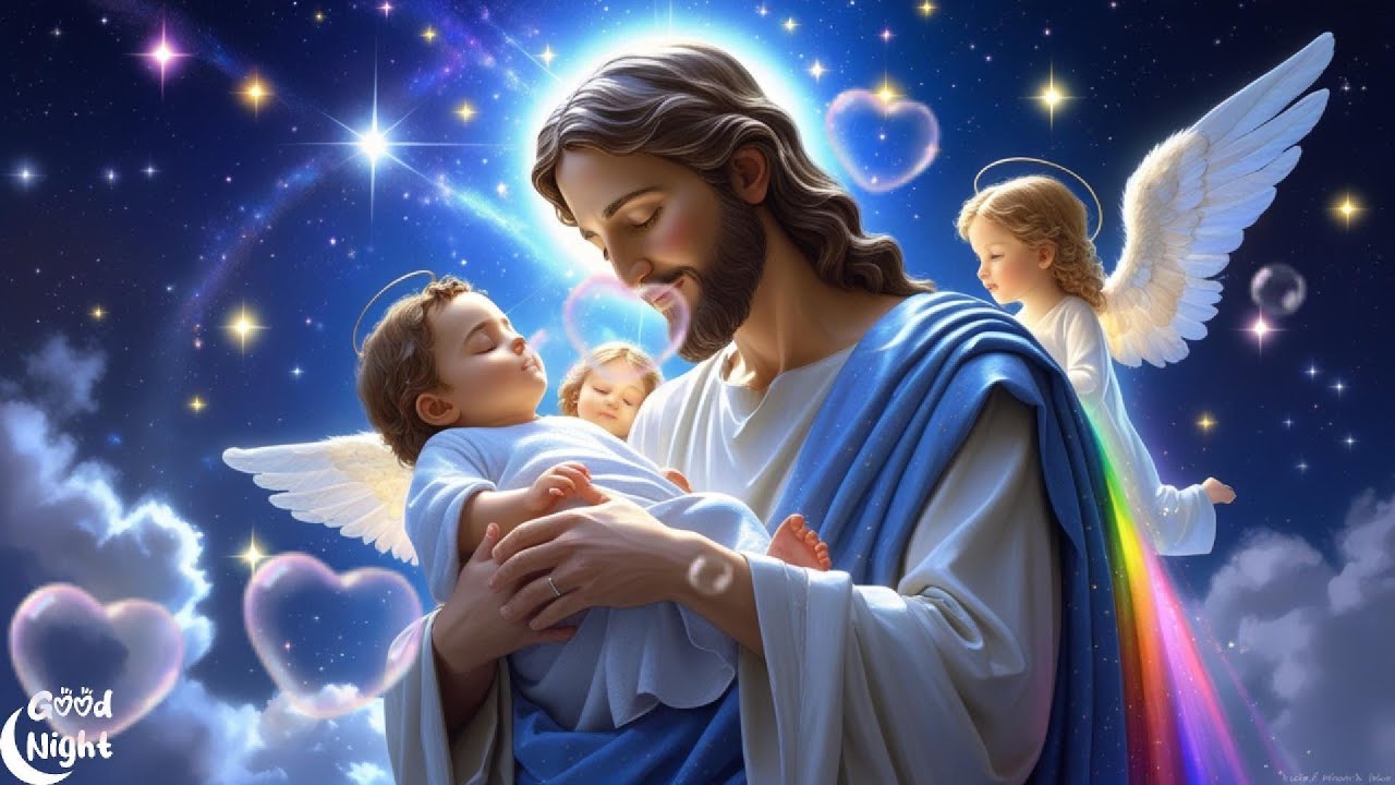 🌙 Safe in the arms of GOD ️ Gentle Christian lullabies help your baby ...