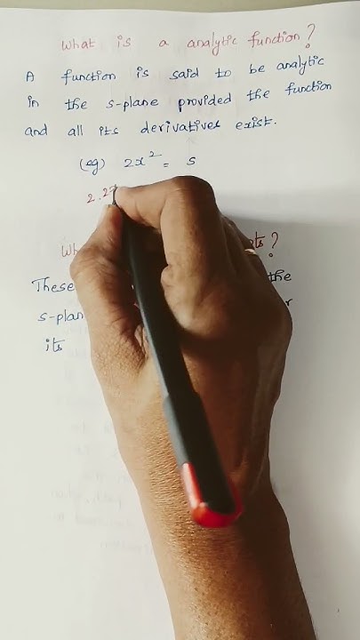 Analytic function and Singular points [Nyquist Plot] - YouTube