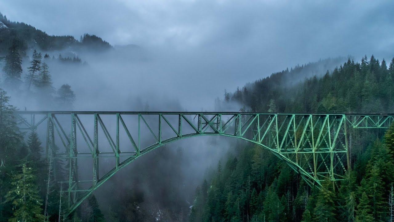 WASHINGTON - VANCE CREEK BRIDGE - 2K DRONE - YouTube