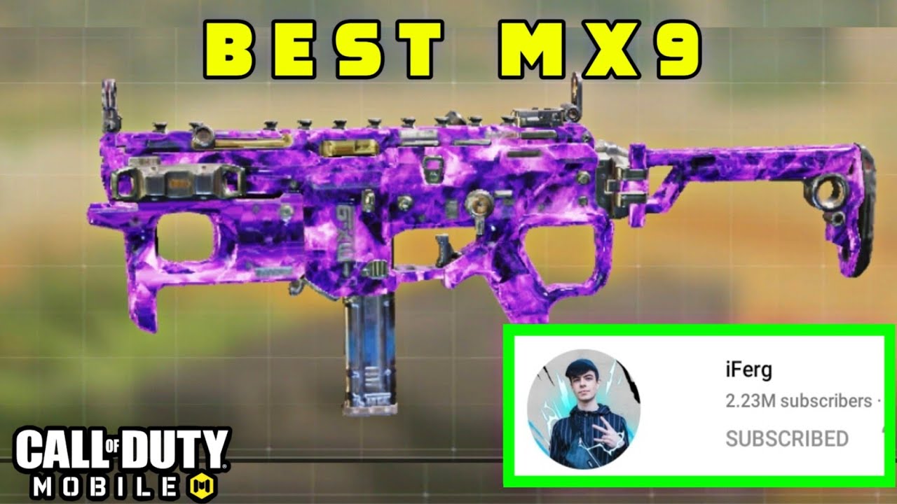 iferg yt BEST MX9 Gunsmith | CODM BR Season6 Best MX9 Gunsmith - YouTube