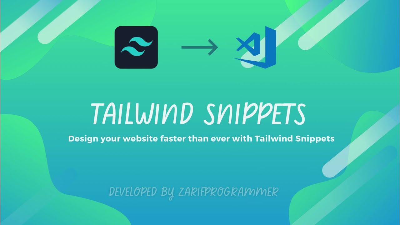 Tailwind Snippets Intro #shorts - YouTube