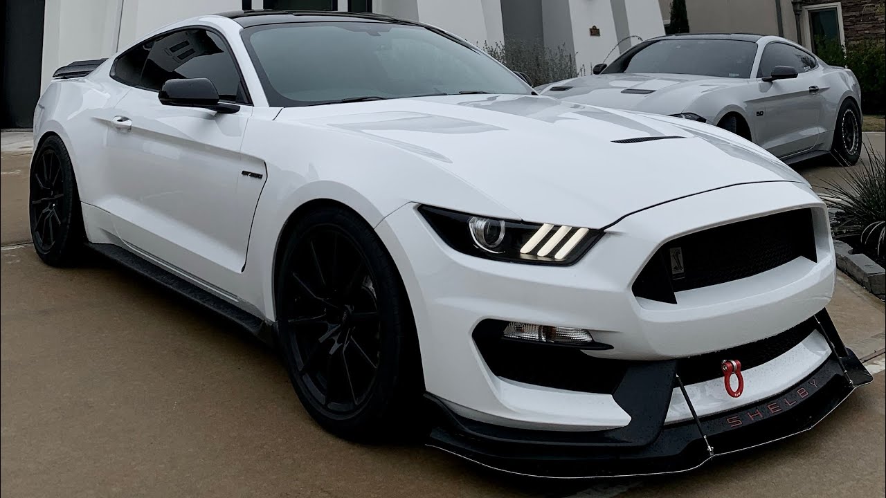 GT350 Roof Wrap & Headlight Tint & BURNOUT - YouTube