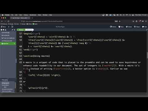 How To Organize Our Code In LaTeX - YouTube