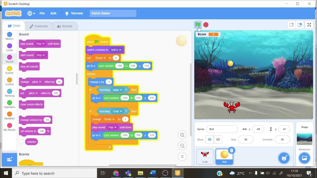 Membuat "Catch Game" di Scratch 3.0 - YouTube
