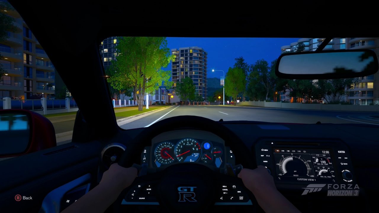 FH3- 2017 NISSAN GT-R -POV NIGHT DRIVE - YouTube
