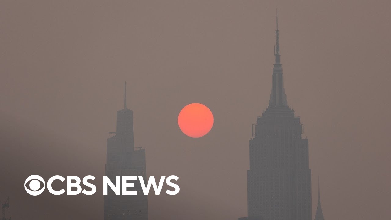 Videos show Canadian wildfires turn skies red and orange across U.S ...