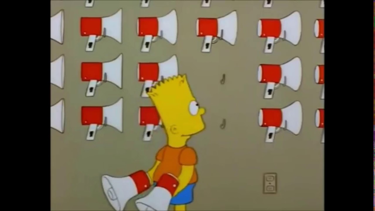 All star Bart Simpson megaphone earape - YouTube