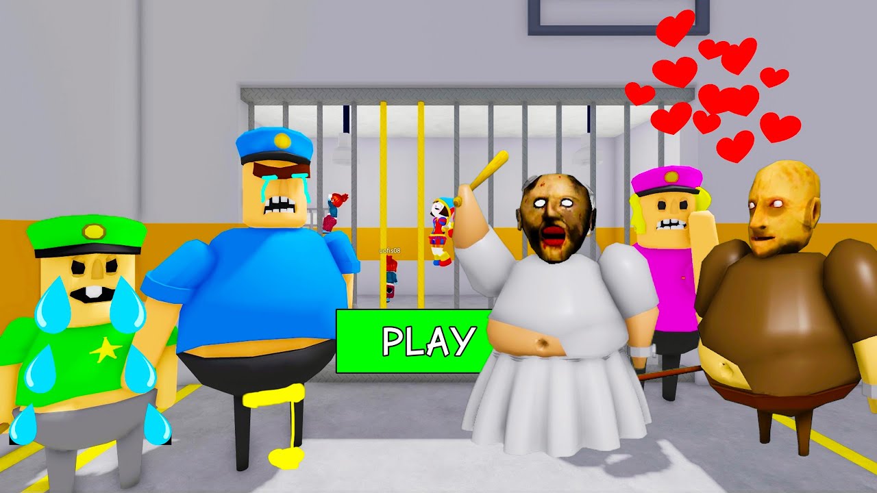 Police Family Escape GRANNY AND GRANDPA BARRY SCARY OBBY Full ...