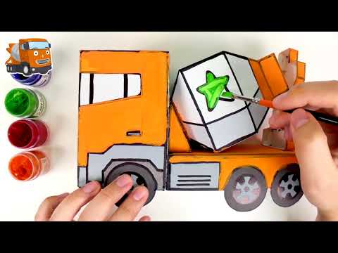 3D Pen Art and 3D Coloring l Learn Colors & Learn How To Draw l Max the Dump Truck