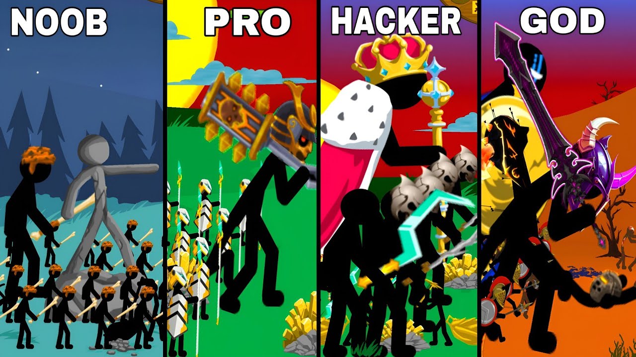 The Ultimate Showdown: NOOB vs PRO vs HACKER vs GOD | Stick War Legacy | Zyron4YT - YouTube
