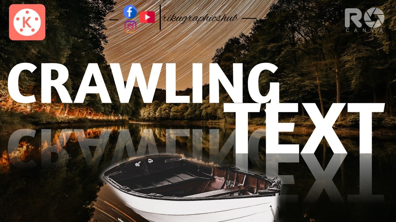 Crawling Text - Kine Master || Rolling text ! - YouTube