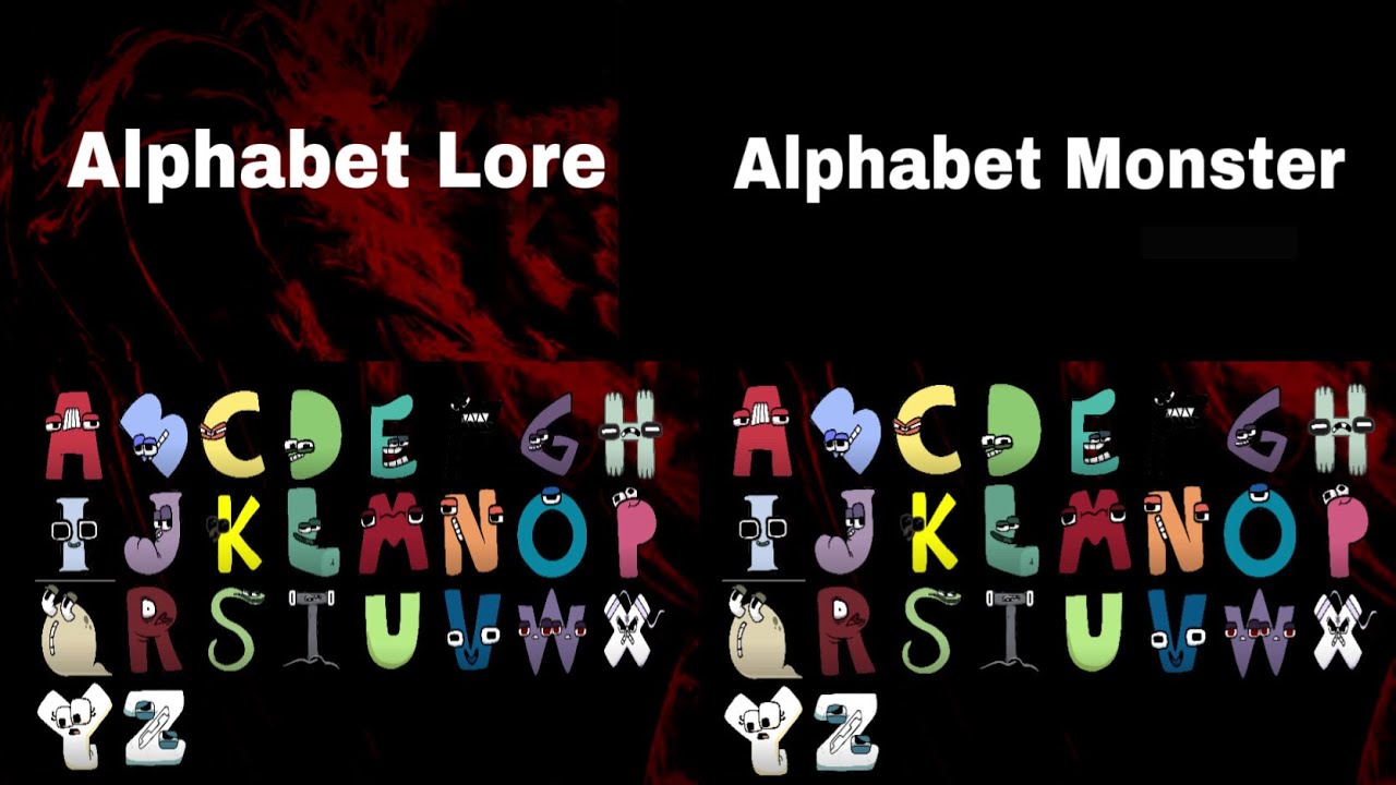 Alphabet Lore (A-Z), Alphabet Monster (A-Z), Alphabet Game (A-Z) - YouTube