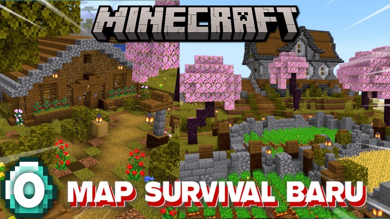 ADA APA AJA YA DI MAP SURVIVAL BARU | MINECRAFT PE SURVIVAL INDONESIA ...