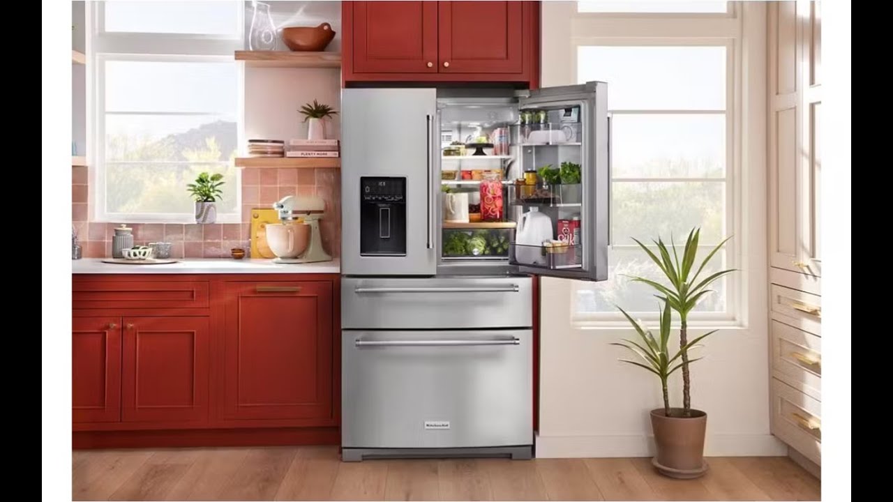 KitchenAid French Door Refrigerator - KRMf536RPS - YouTube
