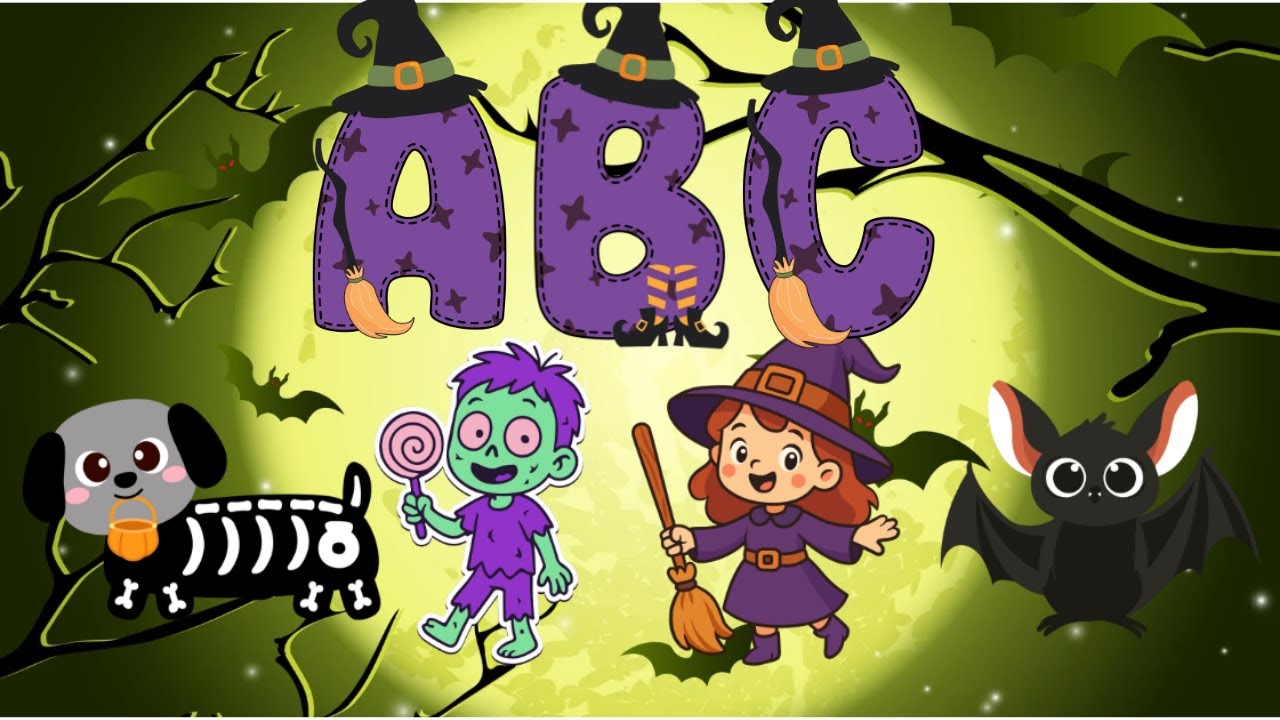 Spooky ABC Game for Kids | Learn Letters with Fun Halloween Creatures ...